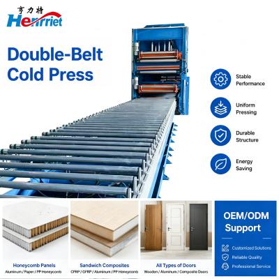 China 100Ton Maximum Pressure 2-Layer Hot Press Conveyor Line for Top-down Pressing in Honeycomb Panel Manufacturing for sale