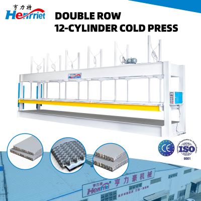 China 12-Cylinder 50-Ton Hydraulic Cold Press Machine for Aluminum Honeycomb Panel Lamination for sale