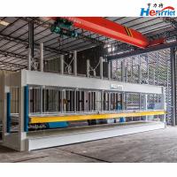 China 12-Cylinder Hydraulic Cold Press Machine with 50 Ton Maximum Pressure for 12000mm*2000mm Aluminum Honeycomb Composite Panel Production for sale