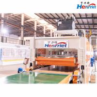 China 8-Cylinder Hydraulic Hot Press Machine with 400T Maximum Pressure and PLC + Touch Screen Control for Acoustic Panel Production for sale