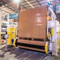 China 400 Ton Hydraulic Hot Press Machine with Dual-Sided Heating and 2700mm×2600mm Workbench for Soft Material Lamination for sale