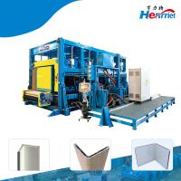 China Right-Angle Hot Press for Honeycomb Panels with 80 Tons Main Pressing Force, Adjustable Temperature 100℃, and L-Shaped Conveying Platforms for sale