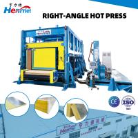 China Henrriet 80 Tons Max Main Pressing Force Right-Angle Hot Press Machine with 6500mm*1500mm Plate Size and Electric Heating with Thermal Oil for sale