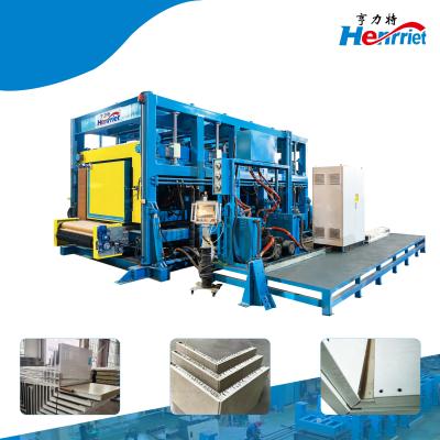 China Heavy-Duty Right-Angle Hot Press with 6000mm Composite Working Size and PTFE Feeding Belt for 80 Tons Maximum Pressure for sale