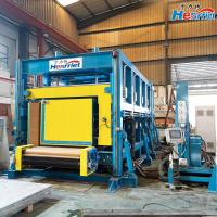 China Heavy-Duty Right-Angle Hot Press with 6000mm Composite Working Size and PTFE Feeding Belt for 80 Tons Maximum Pressure for sale