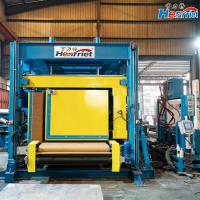 China Right-Angle Hot Press for Honeycomb Panels with 80 Tons Main Pressing Force, Adjustable Temperature 100℃, and L-Shaped Conveying Platforms for sale