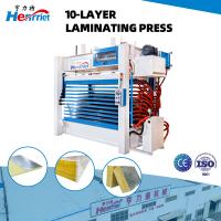 China 10-Layer Electric Heating Hydraulic Hot Press Machine with 100T Maximum Pressure for Composite Material Panel Laminating for sale