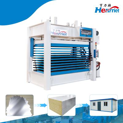 China 10-Layer Multi-Layer Hot Press Machine with 2500×1300mm Press Plate and 100T Maximum Pressure for Panel Lamination for sale