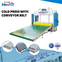 China Hydraulic Cold Press Machine with 2500×1400mm Pressure Plate Size, 20T Maximum Pressure and Integrated Conveyor System for sale