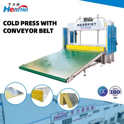 China 20T Maximum Pressure Hydraulic Cold Press Machine with 2500mm Processing Length and Integrated Conveyor Frame for sale