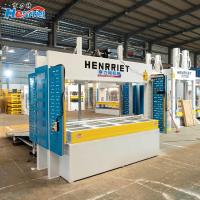 China 20T Maximum Pressure Hydraulic Cold Press Machine with Integrated Conveyor System for 2500mm Door Panel Processing for sale