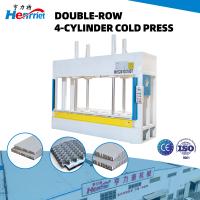 China 100T Maximum Pressure Double-Row Four-Cylinder Hydraulic Cold Press Machine with 2500×1500mm Workbench for Honeycomb Composite Panel Pressing for sale