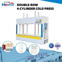 China 100 Ton Double-Row Four-Cylinder Hydraulic Cold Press with 2500mm*1500mm Workbench for Composite Door Panels for sale
