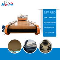 China Continuous Hot Press Conveyor Line with 150℃ Maximum Temperature and 100 Ton Maximum Pressure, PLC + Touch Screen Control for sale
