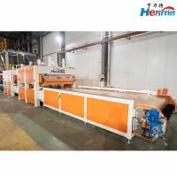 China Auto Loading & Unloading Double Hot Press Conveyor Line with 100 Ton Hydraulic System and PLC + Touch Screen Control for sale