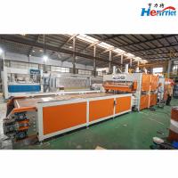 China Double Hot Press Machine with 100 Ton Maximum Pressure, PLC + Touch Screen Control, and 150℃ Maximum Temperature for Automatic Conveying Production Line for sale