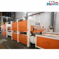 China Double Hot Press Machine with 100 Ton Maximum Pressure, PLC + Touch Screen Control, and 150℃ Maximum Temperature for Automatic Conveying Production Line for sale