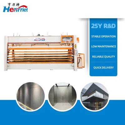 China 5 Layers Hydraulic Hot Press with 160 Ton Maximum Pressure and Adjustable Temperature 100°C for Honeycomb Panel Forming for sale