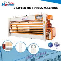 China 5 Layer Hydraulic Hot Press Machine with 160 Ton Maximum Pressure and Thermal Oil Circulation Heating for sale