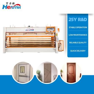 China 5 Layer 160 Ton Hot Press with 4000×1500×50 mm Work Platen for Door Panel Lamination for sale