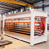 China 5 Layers Hydraulic Hot Press with 160 Ton Maximum Pressure and Adjustable Temperature 100°C for Honeycomb Panel Forming for sale