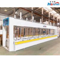 China Segmented Press Zones Cold Press Laminator with 50 Tons Maximum Pressure and 2200mm Maximum Processing Width for Door Production for sale