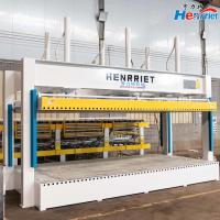 China 50 Tons Maximum Pressure Cold Press Machine with 4500mm Processing Length and Perforated Workbench for Door Panel Production for sale