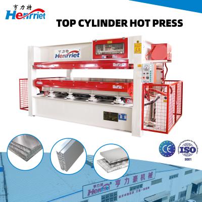 China 100T Maximum Pressure Thermal Oil Circulation Heating Hot Press Machine with 2500x1300mm Work Platen for Panel Lamination for sale