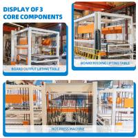 China 8-Layer Automatic Hot Press Machine with 30 Ton Bonding Pressure and 1500mm × 3000mm Pressure Plate for Ceramic Tile Composite Panels for sale