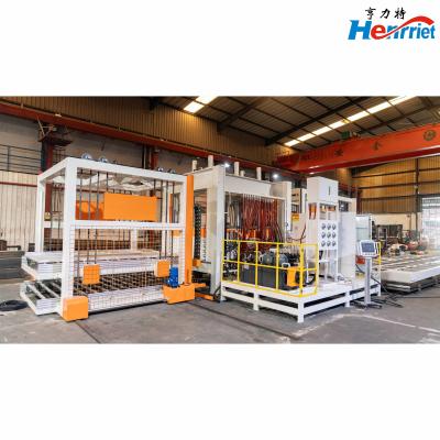 China 100 Ton Maximum Pressure 8-Layer Automatic Hot Press Machine with 1500mm × 3000mm Pressure Plate for Ceramic Tile Composite Panels for sale