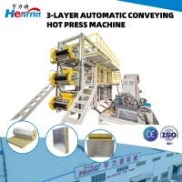 China Automatic Feeding 3 Layer Hot Press Machine for Marine Fireproof Rock Wool Board with 30 Ton Maximum Pressure for sale