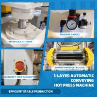China Automatic Feeding 3 Layer Hot Press Machine for Marine Fireproof Rock Wool Board with 30 Ton Maximum Pressure for sale