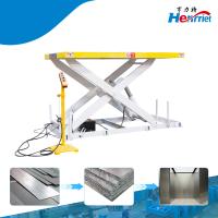 China 3000kg Scissor Lifting Platform Hydraulic Lift Table with 2400mm x 1200mm Work Platen and 400mm Max Platen Opening for Honeycomb Panel Production for sale