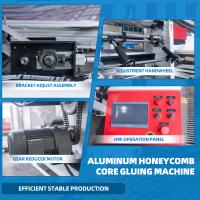 China Continuous Aluminum Honeycomb Core Gluing Machine, Aluminum Foil Coating Printer With Room Temp ~80℃ Heating & Drying for sale