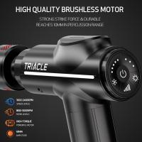 China Source Factory Custom Hot Cold Fascia Gun Brushless Motor Infrared Physiotherapy 10mm Amplitude 25KG Thrust for Full Body Use for sale