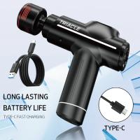 China Source Factory Custom Hot Cold Fascia Gun Brushless Motor 5-Speed Rechargeable Infrared Physiotherapy 10mm Amplitude 25KG Thrust for sale