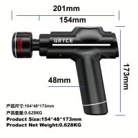 China Source Factory Custom Hot Cold Fascia Gun Brushless Motor 5-Speed Rechargeable Infrared Physiotherapy 10mm Amplitude 25KG Thrust for sale