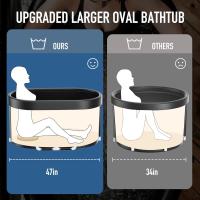 China Cross-border Ice Bath Tub for Athletes Fitness Folding Ice Bucket Aluminum Bracket Bath Bucket for sale