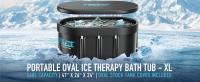 China Cross-border Ice Bath Tub for Athletes Fitness Folding Ice Bucket Aluminum Bracket Bath Bucket for sale