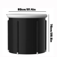 China Cross-border Ice Bath Tub for Athletes Fitness Folding Ice Bucket Aluminum Bracket Bath Bucket for sale
