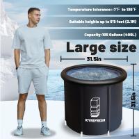 China Cross-border Ice Bath Tub for Athletes Fitness Folding Ice Bucket Aluminum Bracket Bath Bucket for sale