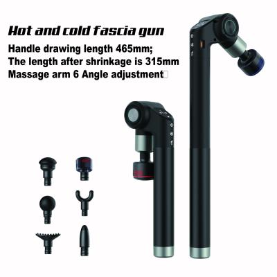 China Hot and Cold Fascia Gun Handle Can Be Stretched, Hand Massage Arm Can Be Adjusted Angle Without Refueling  Massage Gun for sale