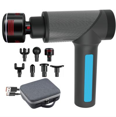 China Source Factory Custom Brushless Motor 6-Speed Rechargeable Hot/Cold Fascia Gun with 10mm Amplitude 25KG Thrust for Full Body Use for sale