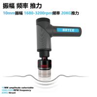 China Source Factory Custom Brushless Motor 6-Speed Rechargeable Hot/Cold Fascia Gun with 10mm Amplitude 25KG Thrust for Full Body Use for sale