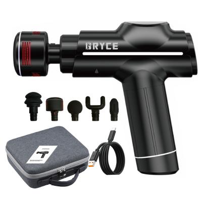 China Source Factory Custom Hot Cold Fascia Gun Brushless Motor Infrared Physiotherapy 5-Speed Levels Shock Amplitude 10mm 25KG Thrust for sale
