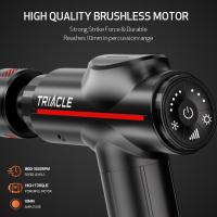China Source Factory Custom Hot Cold Fascia Gun Brushless Motor Infrared Physiotherapy 5-Speed Levels Shock Amplitude 10mm 25KG Thrust for sale