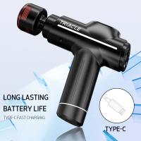 China Source Factory Custom Hot Cold Fascia Gun Brushless Motor Infrared Physiotherapy 5-Speed Levels Shock Amplitude 10mm 25KG Thrust for sale