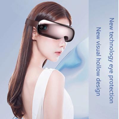 China Blue Tooth Music Eye Relax Massager with Heating Hot Compress and Vibration Comfortable Warm up Eye Therapy Eye Massager device for sale