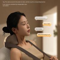 China Fully Automatic Home Use Neck & Shoulder Massager with Musical Function Voice Activation & Shawl Heating Remote Control Included for sale