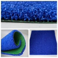 China Density PE Blue Color Outdoor Artificial Turf for Tennis Court Padle Grass at Affordable for sale